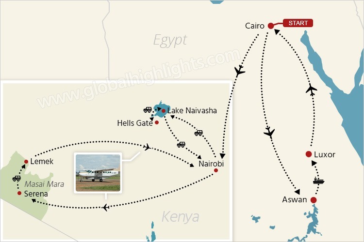 15-Day Egypt and Kenya Highlights Tour