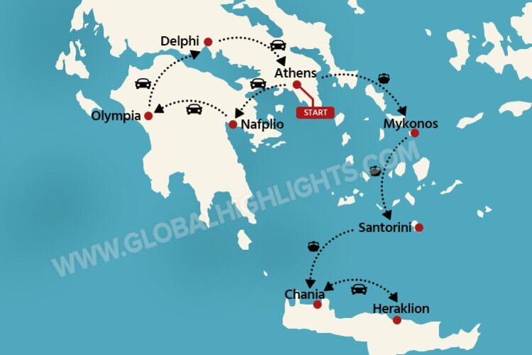 14-Day Greece Highlights Tour -Ideal for first-time visitors