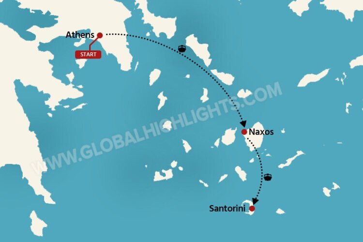 10-Day Athens, Naxos and Santorini Family Tour