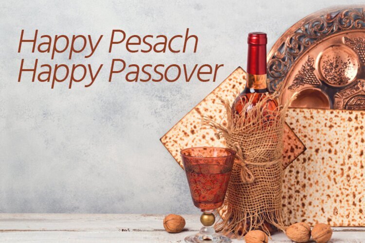 Top 10 Happy Passover Greetings/Wishes 2025 in English and Hebrew.