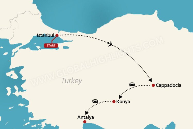 10-Day Turkey Highlights with Turquoise Coast Tour